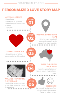 DIY: PERSONALIZED LOVE STORY MAP – FOUREIGHTLIFE